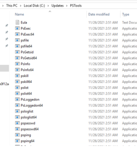 PSTools Basic Commands and Overview | Alexander C. Hubbard