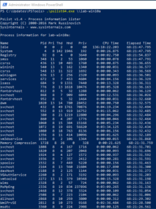 PSTools Basic Commands and Overview | Alexander C. Hubbard