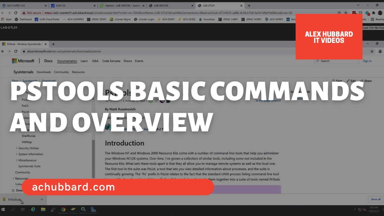 Pstools Basic Commands And Overview Alexander C Hubbard
